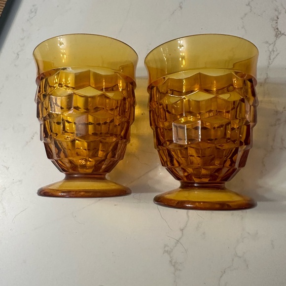 Indiana Glass | Dining | The Whitehall Amber Pattern By Colony Indiana ...